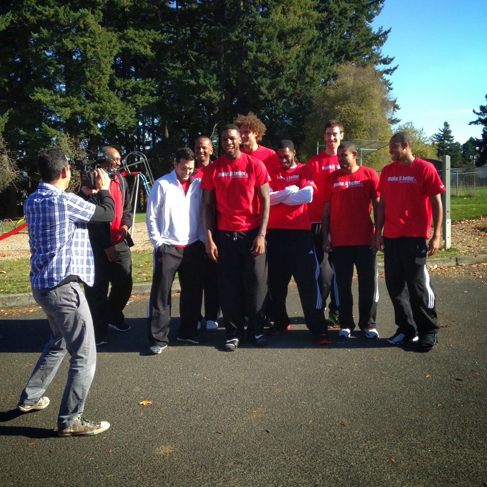 The Room 24 Times: Blazers Visit Gilbert Park