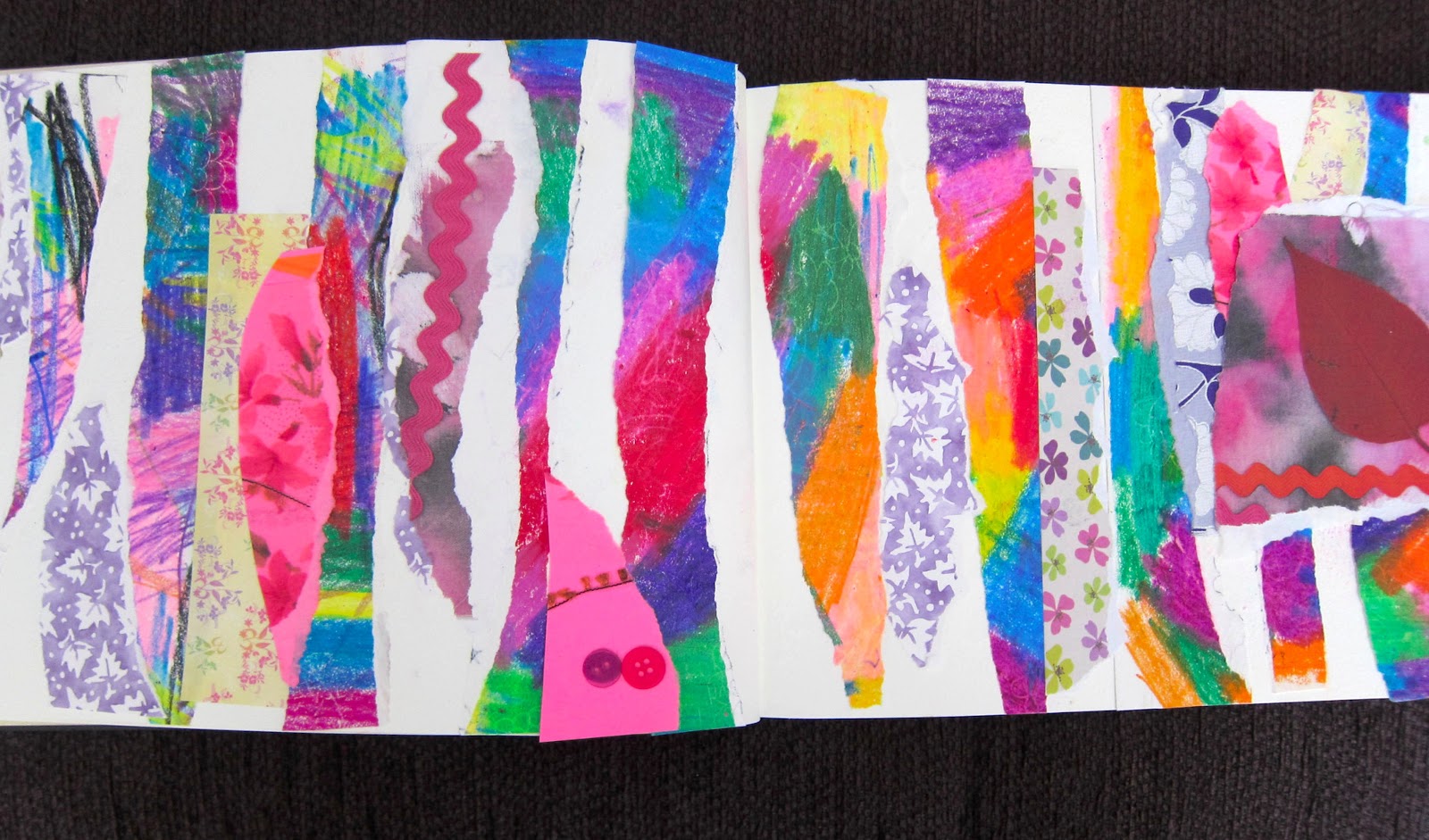 Crayon Transfer Technique at Artists in Blogland - Marcia Beckett