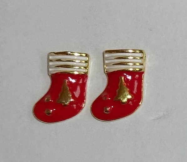Wendy's Delights: Red Christmas Stocking Nail Decorations from Charlies ...