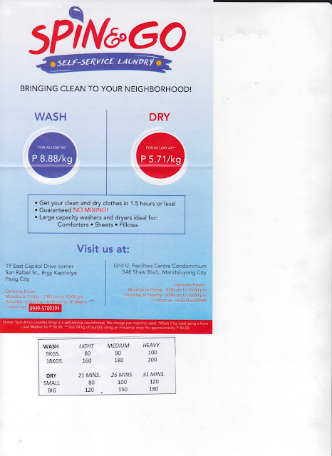 Soho Central Condominium: New Spin & Go laundry location