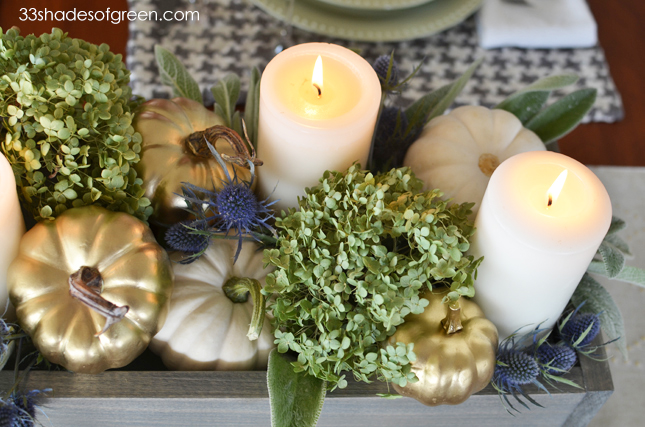 33 Shades of Green: Fall Decorating - DIY Tablescape