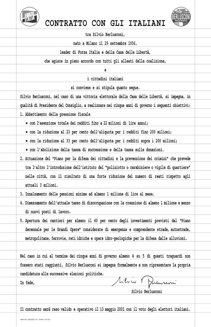 Contratto con gli italiani - Wikipedia