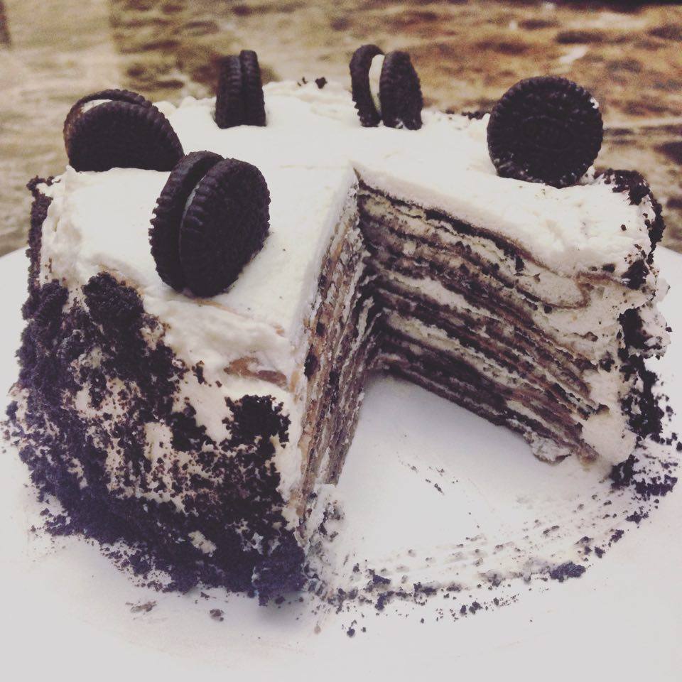 At Home Oreo Mille CrÊpe Cake See The City