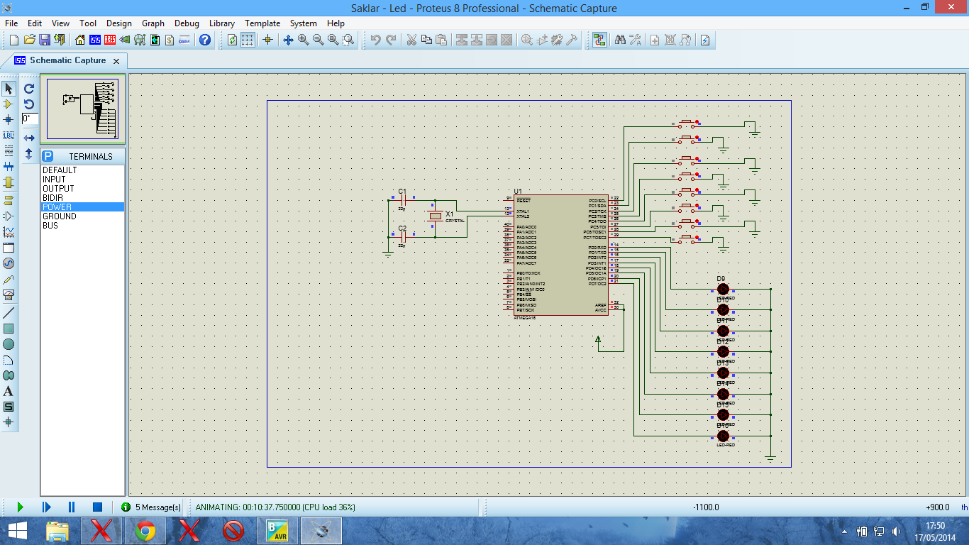 Mikrokontroler Program Led Dengan Tombol Push Button