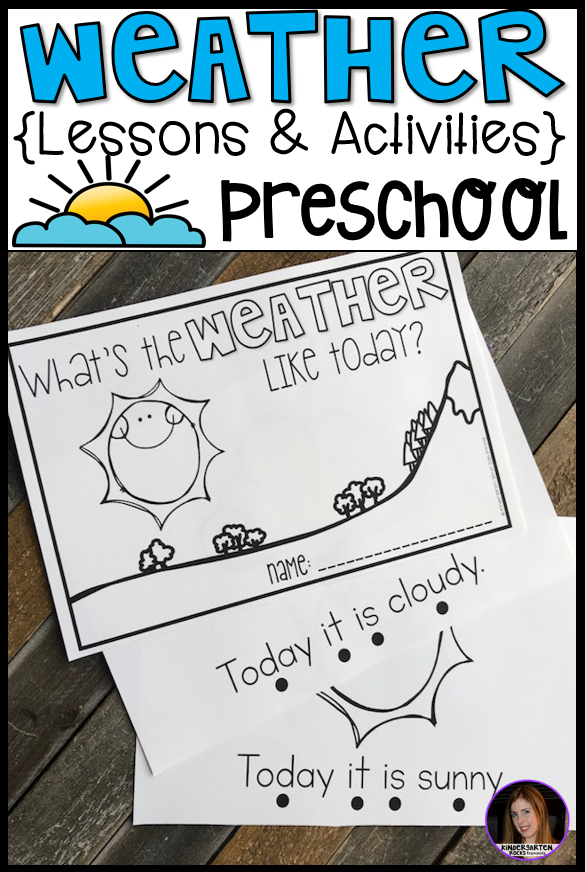Weather Activities for Preschool - Kindergarten Rocks Resources