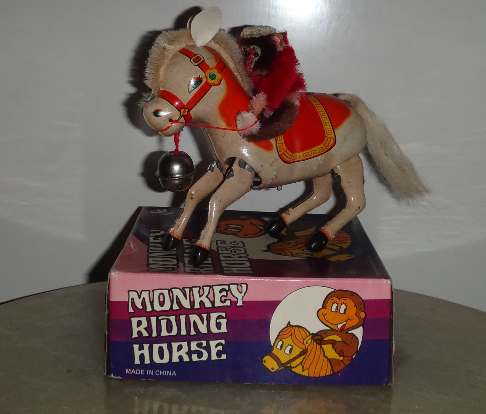 "antiques collectibles asa": Monkey Riding Horse.