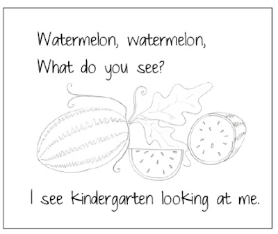 Watermelon book printable - rubber boots and elf shoes
