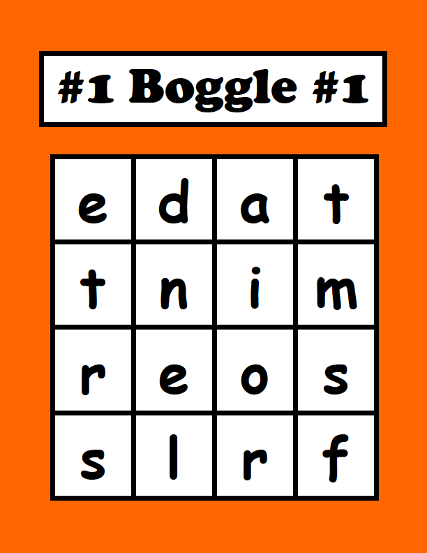 La classe de M. Hartnell: Boggle 1