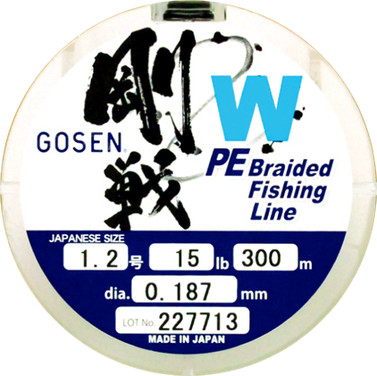 Рыбалка: инженерный подход: Плетеный шнур Gosen W #1.2 15 lb