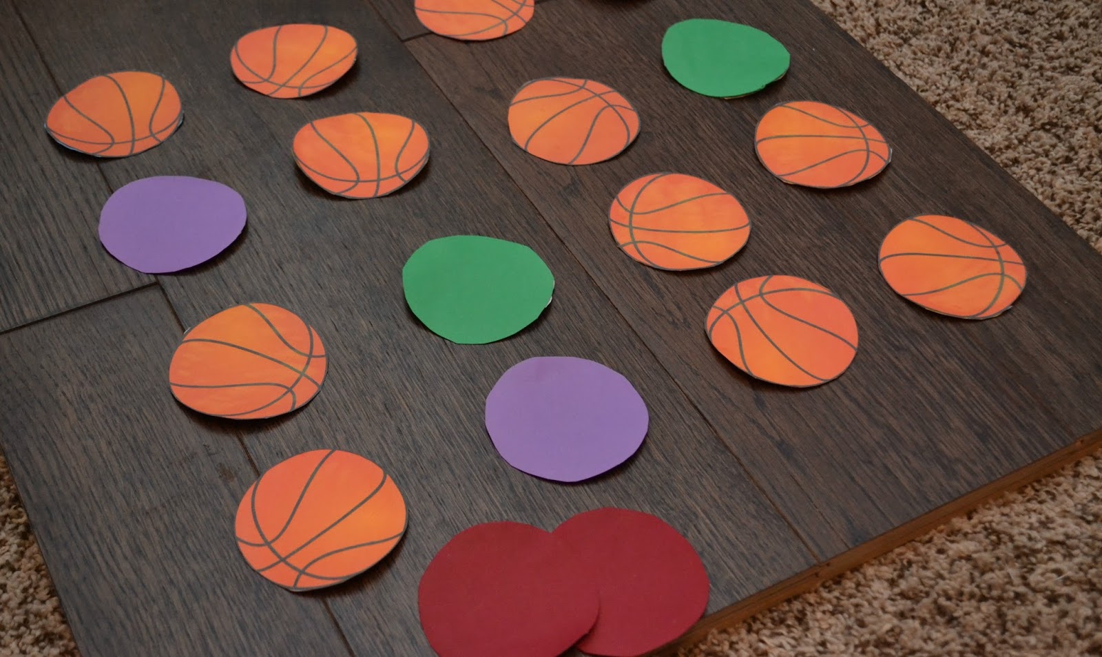DIY Basketball Memory Game - Building Our Story