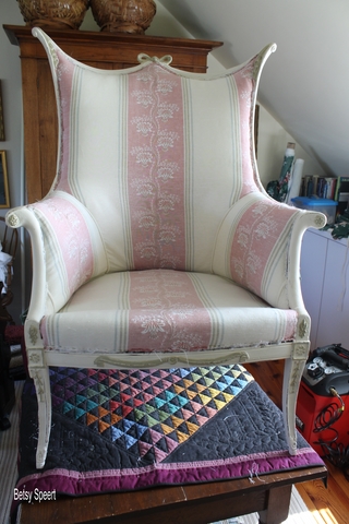 Betsy Speert's Blog: Upholstering the Inside Back of a Chair: Chapter 4