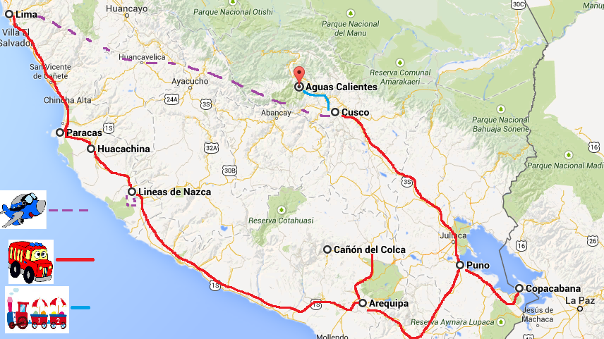 Nadando por el mundo: Ruta por Perú