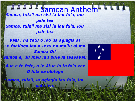 Hainite : Personal Project-Samoan Anthem