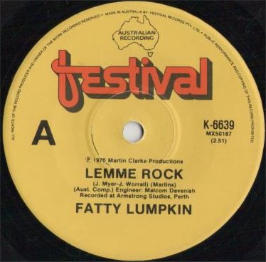 Rock On Vinyl: Fatty Lumpkin - Singles (1972 - 1976)