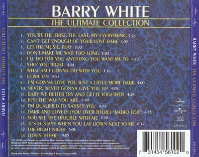 DoVinilAoCD - FLAC: Barry White - The Ultimate Collection (1999) [FLAC]
