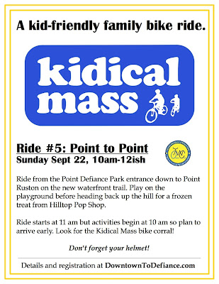 Tacoma Bike Ranch: Kidical Mass #5: Point Defiance to Point Ruston