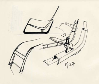 Cody Daley: Jean Prouve construction drawing for the CITE chair, 1944