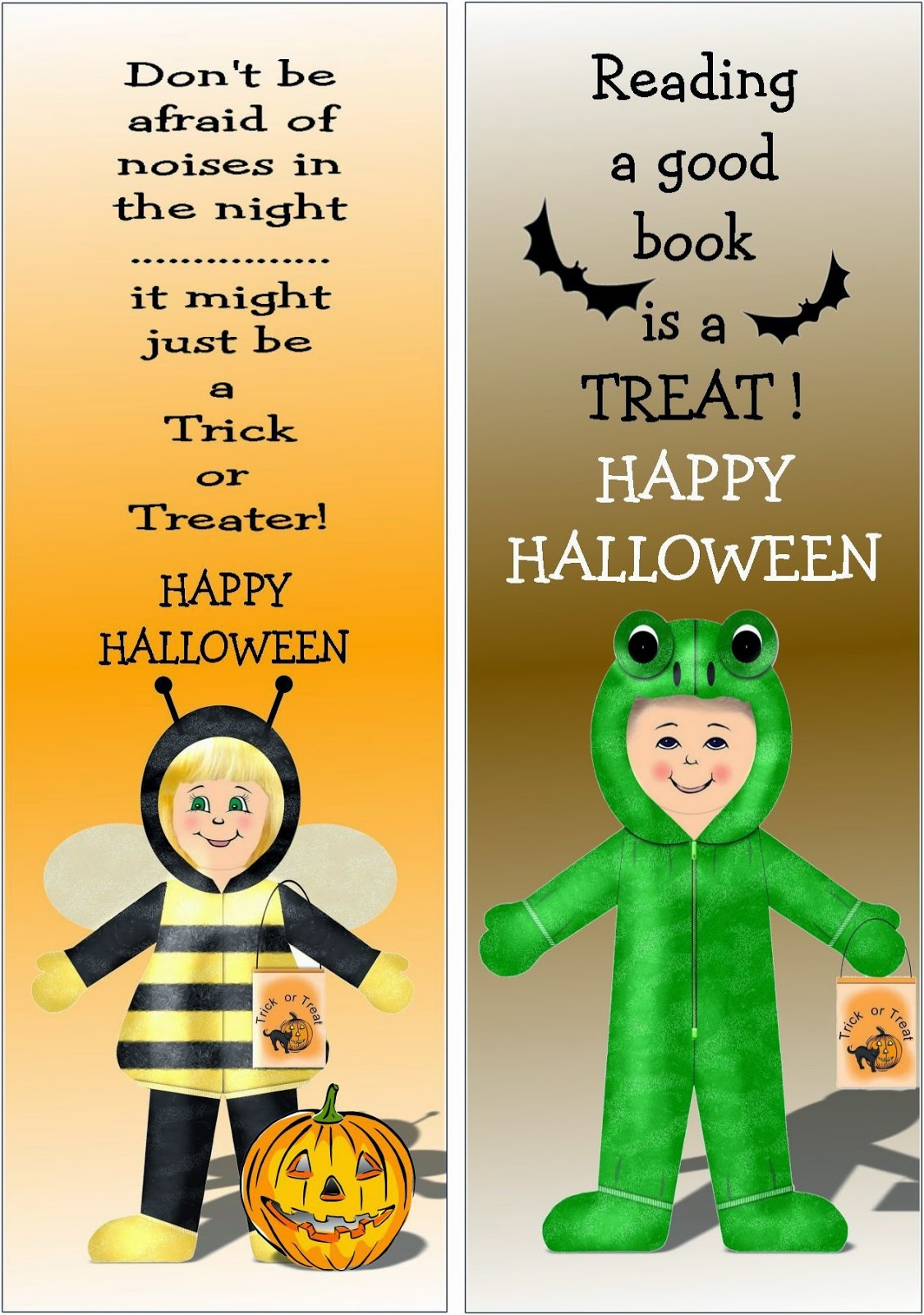 Khristelle: HALLOWEEN BOOKMARKS