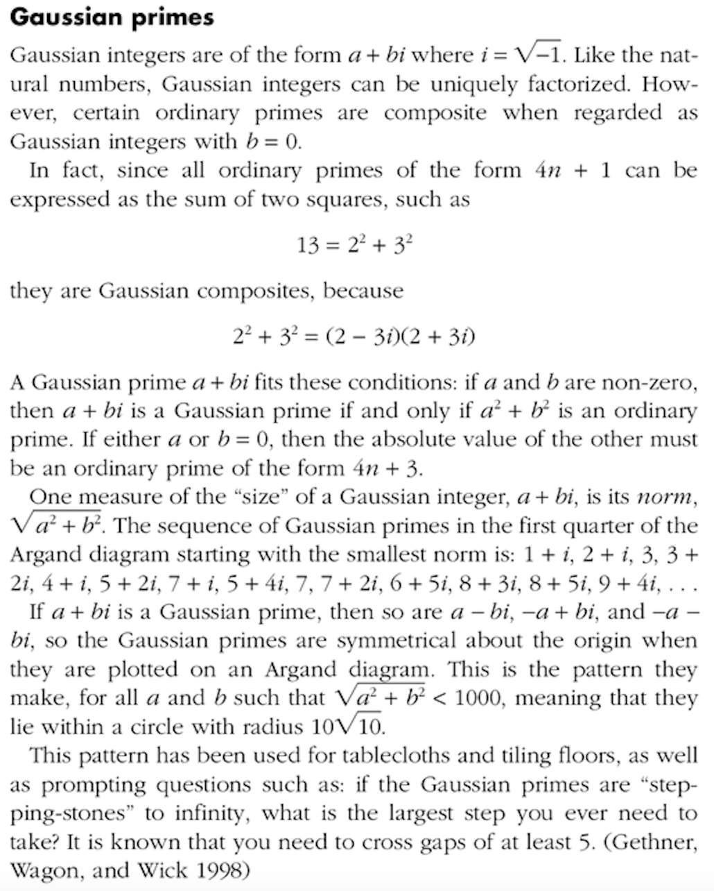 Mathematical Meanderings: Gaussian Primes