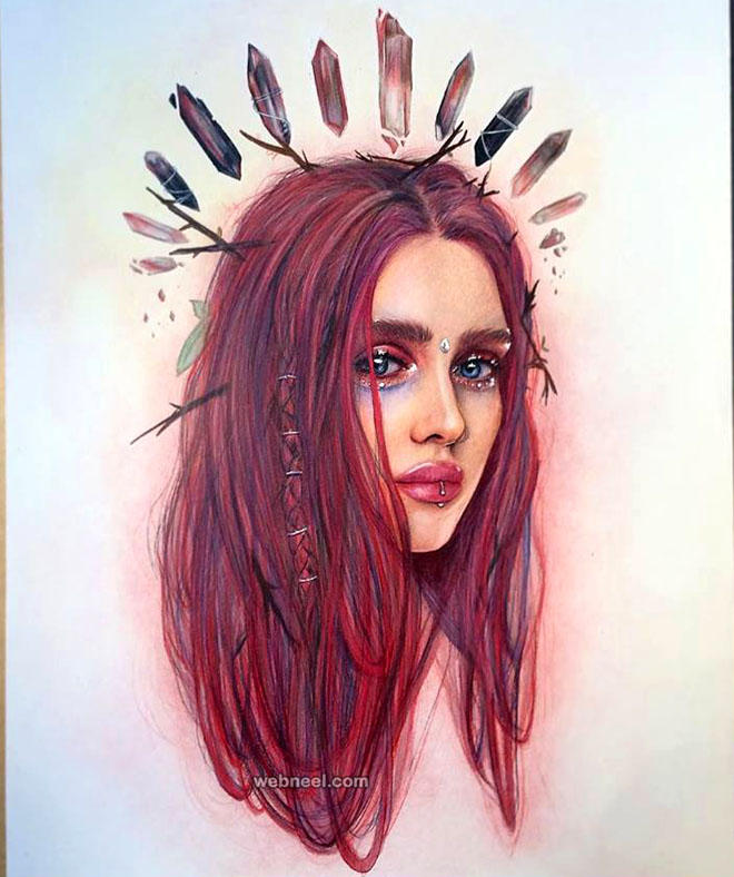 Beautiful Color Pencil Drawings | picz4pin