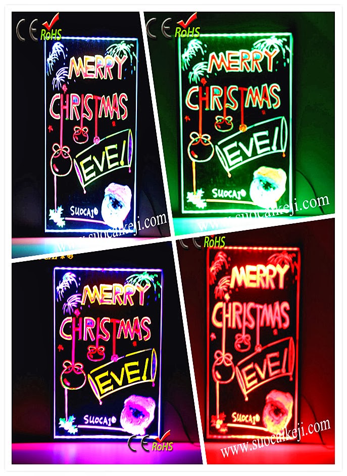 Sunlite Led Writing Board: Multi-color LED Lighted Writable Menu Board ...