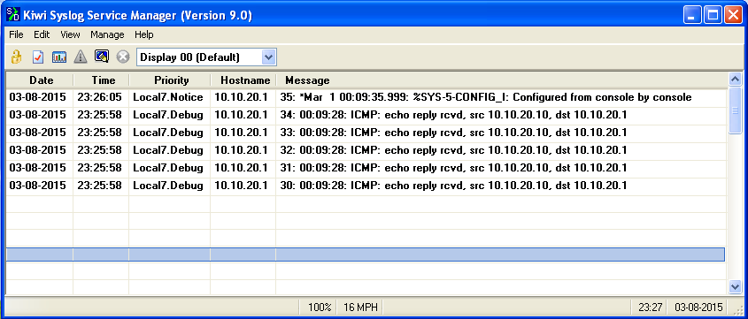 Syslog Server: Kiwi Syslog - Configuracion de un router Cisco ... Syslog Server: Kiwi Syslog - Configuracion de un router Cisco ...