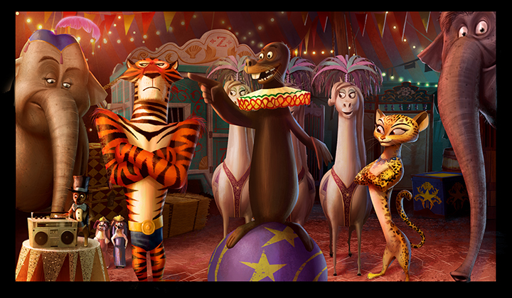 b.lashelle: Madagascar 3 Work