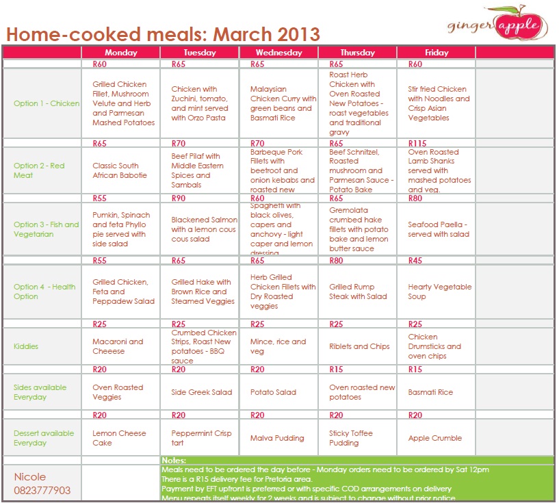 Ginger Apple: Home-cooking