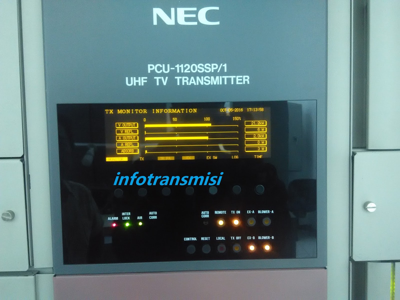 Berbagai Informasi Tentang Transmisi TV: NEC PCU-1120SSP/1 20kWps Analog