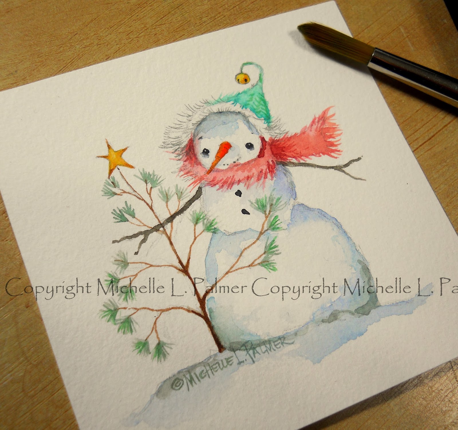 Michelle Palmer: Original watercolors to celebrate all of this snow!