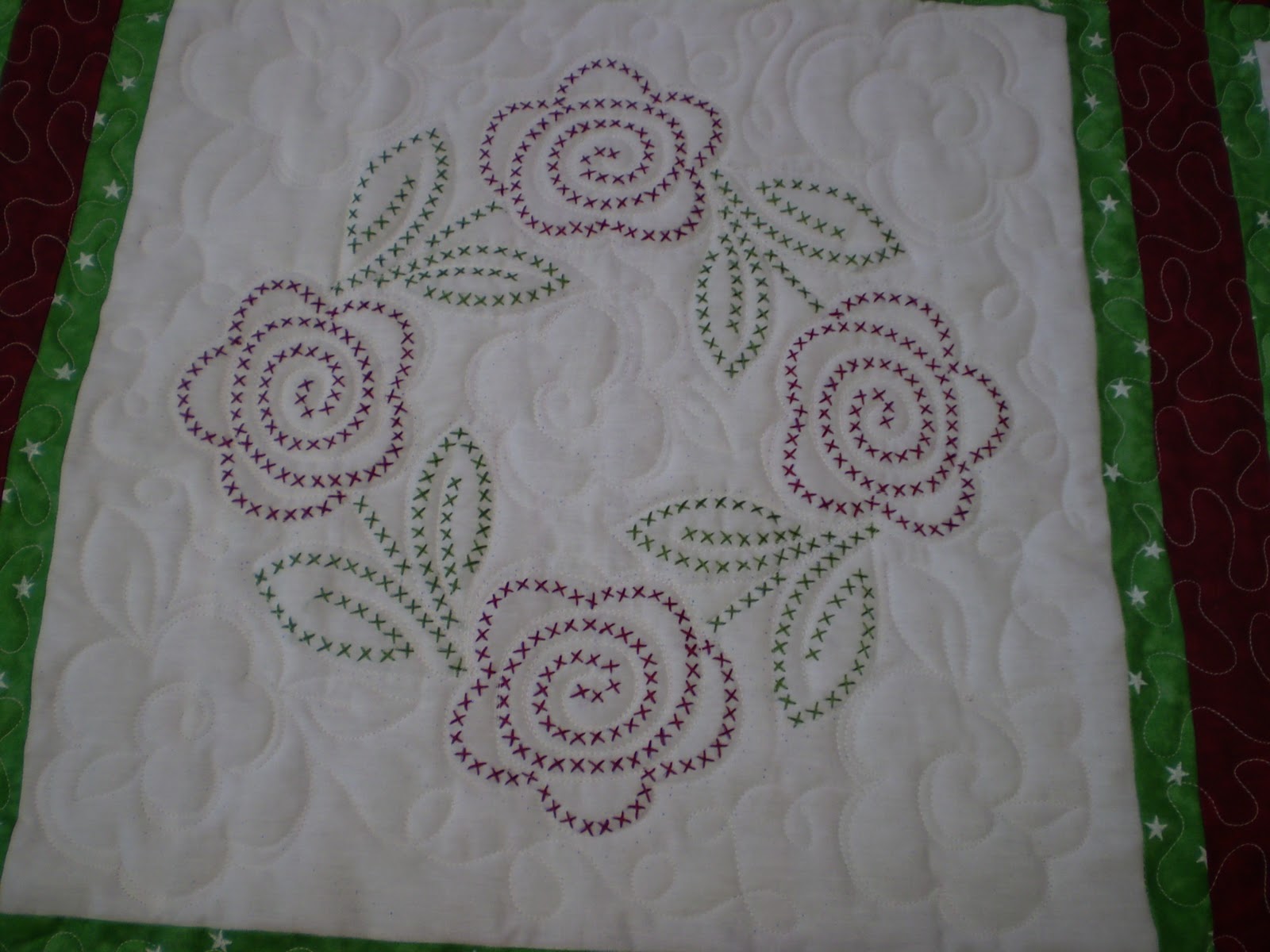 Down To Sew: Another Embroidered Quilt