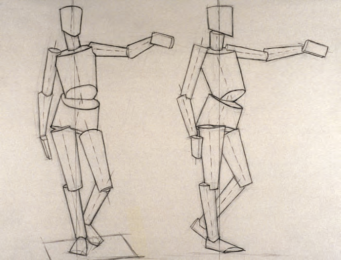 Human Figure Orthographic Projection