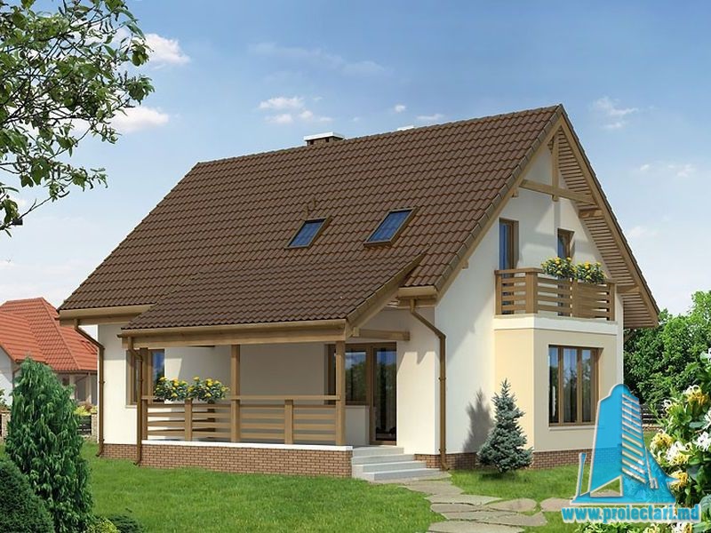 Proiecte de case: Proiect de casa cu mansarda113