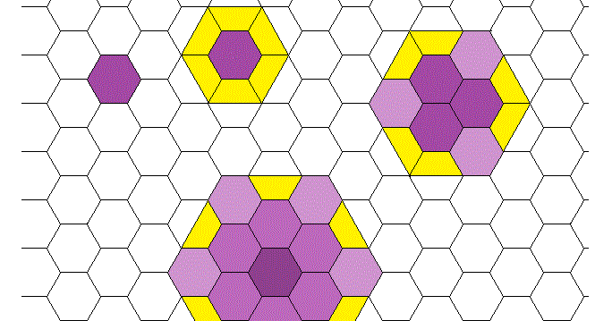 MEDIAN Don Steward mathematics teaching: counting hexagons