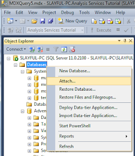 Setup SQL Server 2012 and Adventure Works cube with Visual Studio 2010