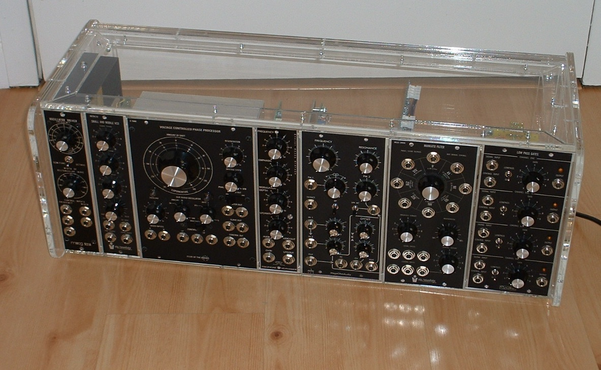 MATRIXSYNTH: Custom Plexiglass/acrylic Moog/Synthesizers.com Modular Synth Case