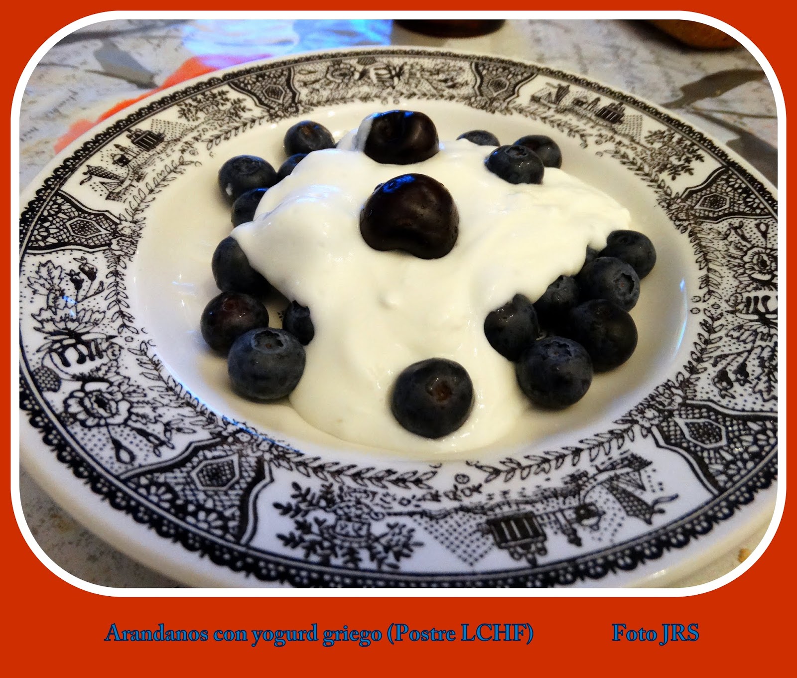 La cocina de un jubilado: Arándanos con yogur griego natural