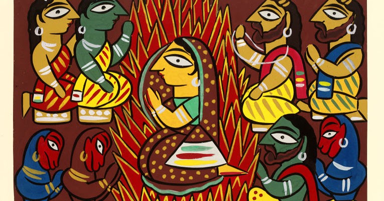 Indian Epics: Images and PDE Epics: Image: Sita in the Fire