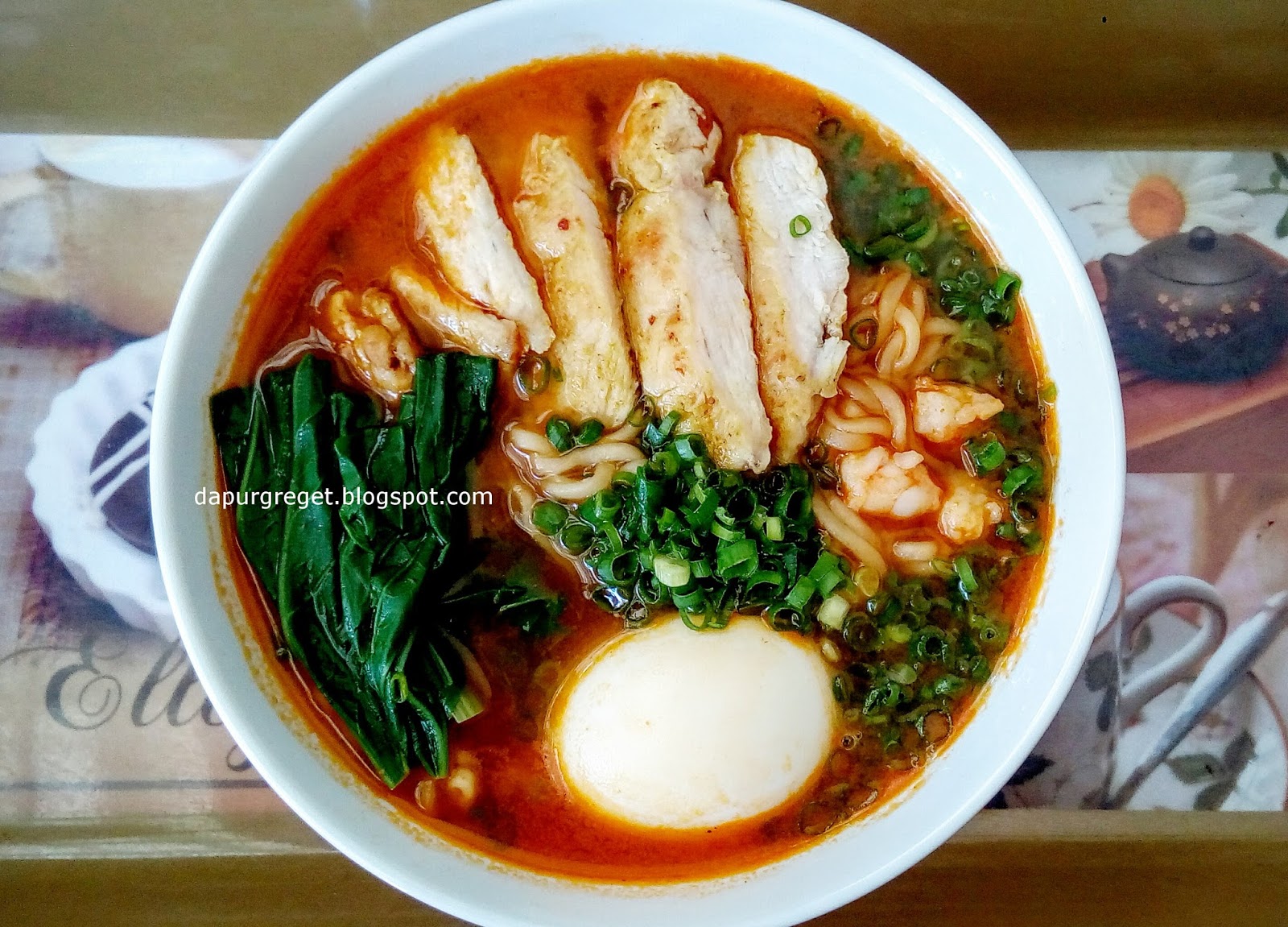 Dapur Greget: Ramen Ayam Pedas (Spicy Chicken Ramen)
