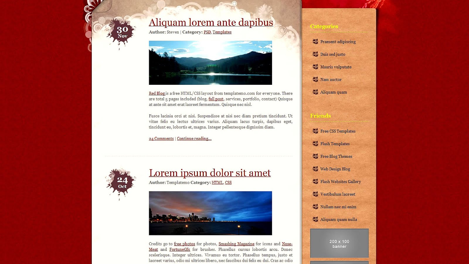 Photo Blog Templates - Photo Choices