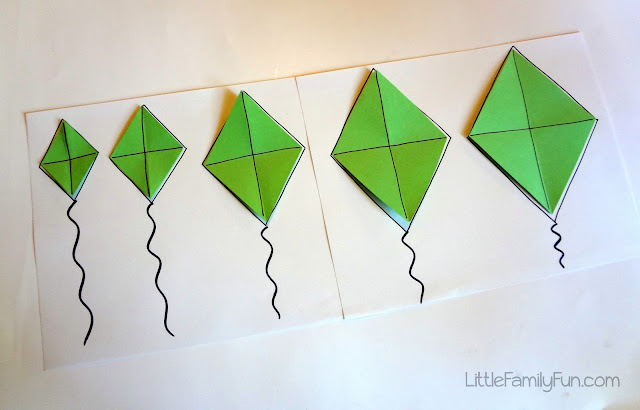 Little Family Fun: Kite Sizes - Activity for Preschoolers