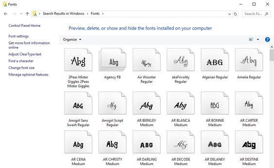 How to transfer fonts from pc to pc - zesos