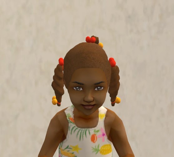 TheNinthWaveSims: The Sims 2 - TS3 Child Female Afro Braids for TS2 ...