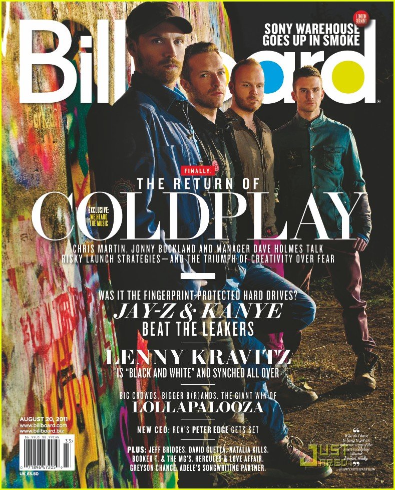 Smartologie: Coldplay Cover Billboard Magazine, Reveal Next Single ...