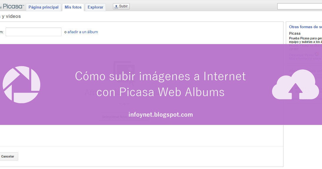 Como Subir Una Foto A Internet