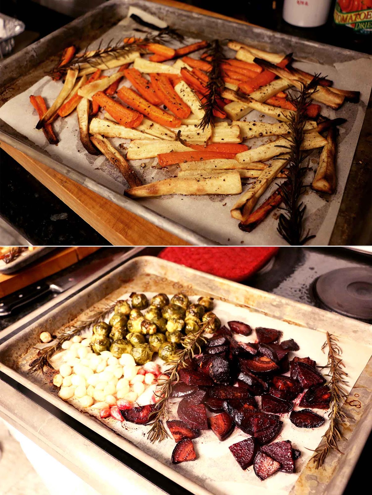 An Eat'n Man: Roasted Vegetables with Apple Cider Vinaigrette