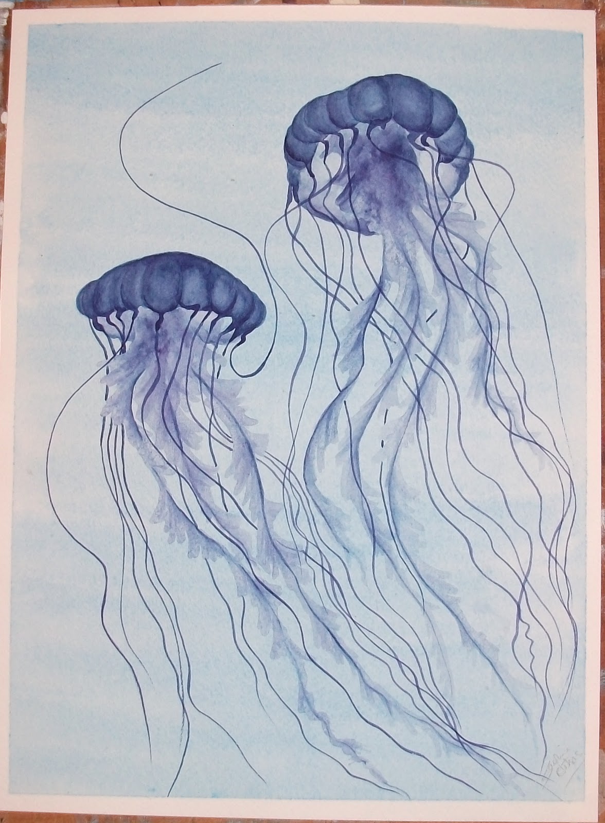 Uniqart: Blue Jellyfish No.9