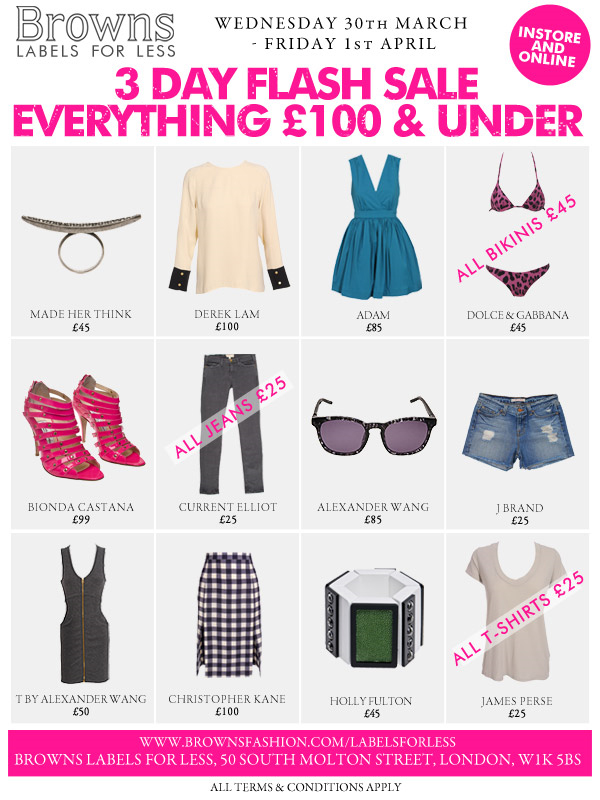 Flash Sale at Brown's...all under £100 - Emily Jane Johnston