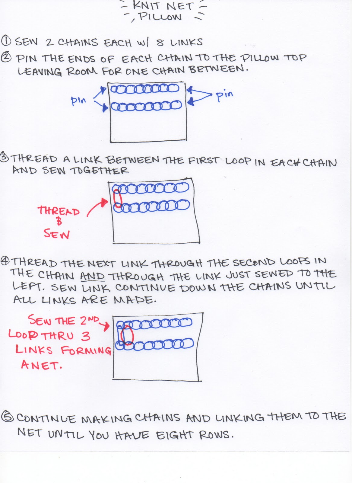 645 workshop by the crafty cpa: return on creativity: knit net pillow