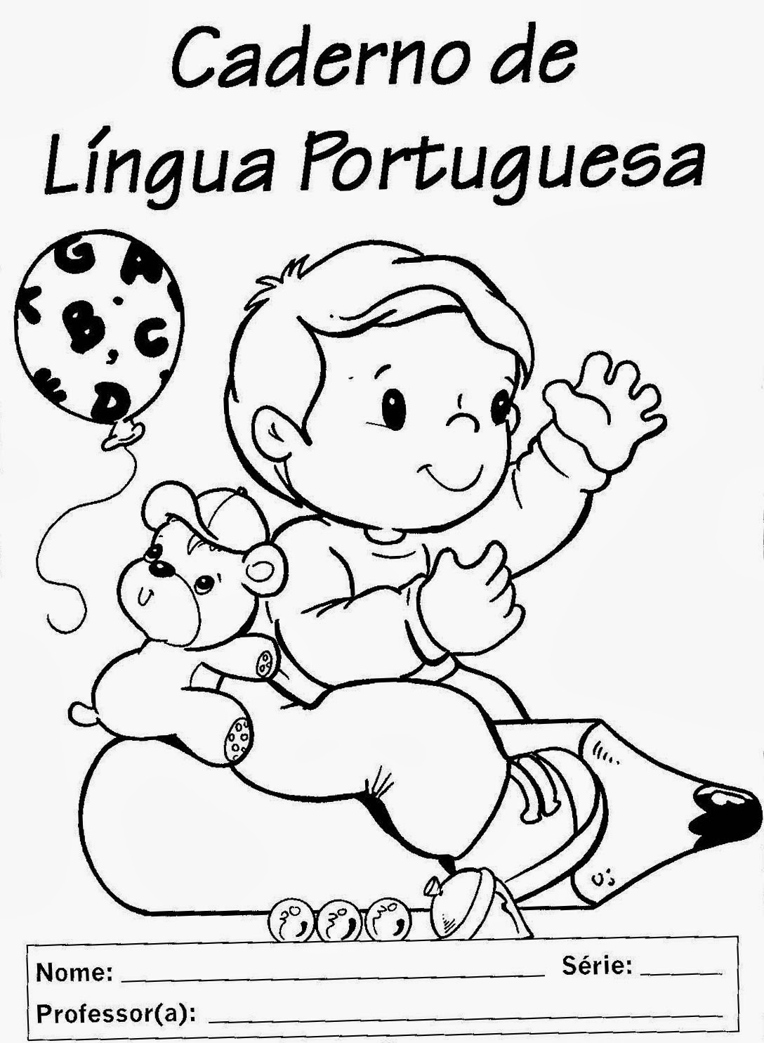 Educar X: Capas para caderno de português Educar X: Capas para caderno de português